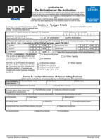 BIR 1905 Form (Update or Transfer of RDO) | PDF | Invoice | Receipt