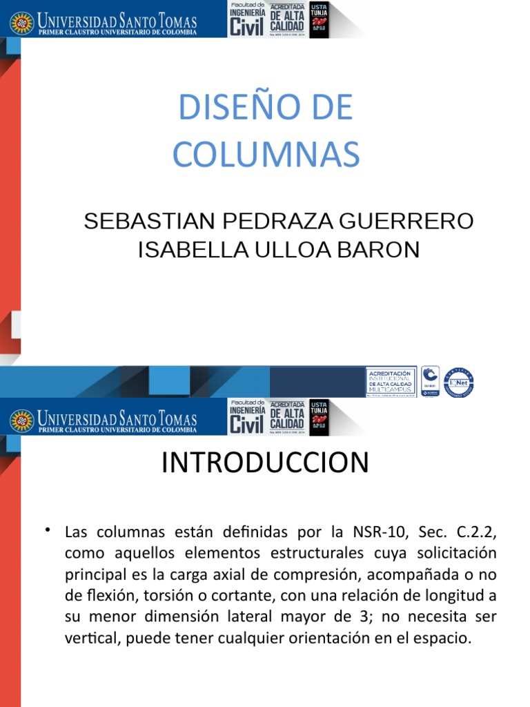 Diseño de Columnas y Requisitos Estructurales | PDF | Concreto ...