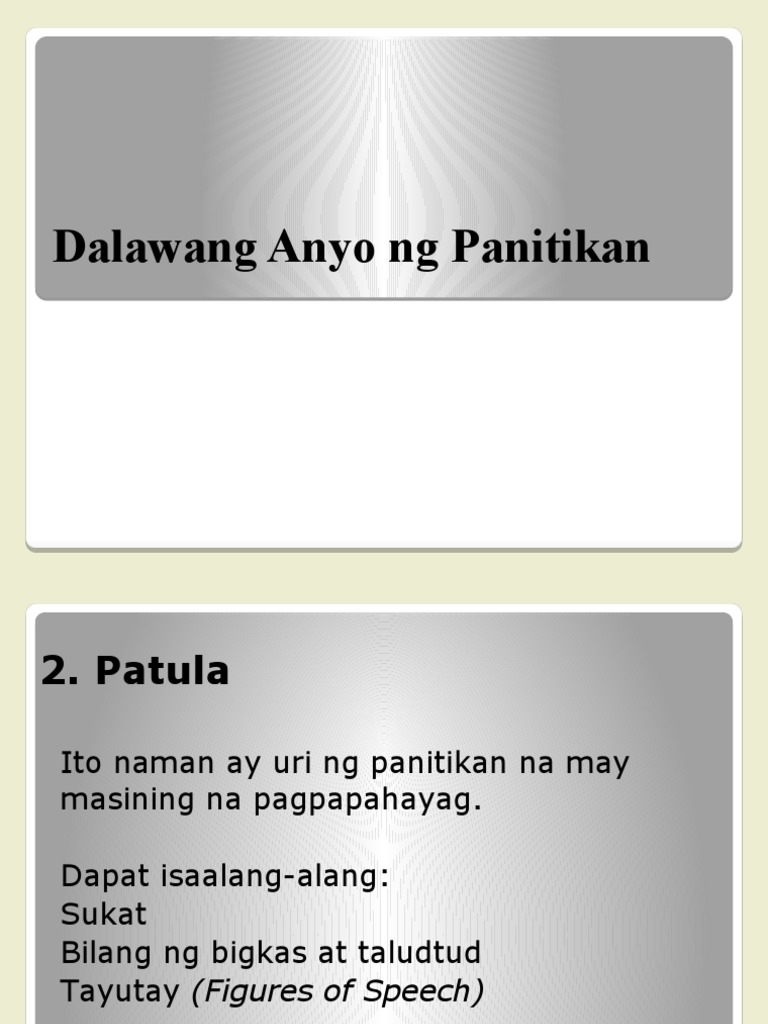 Anyong Patula | PDF