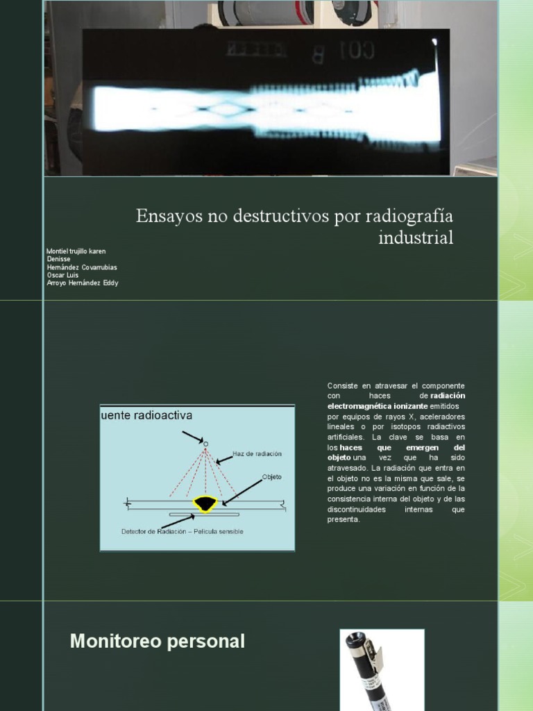 Ensayos No Destructivos Por Radiografía Industrial | PDF | Rayo X ...