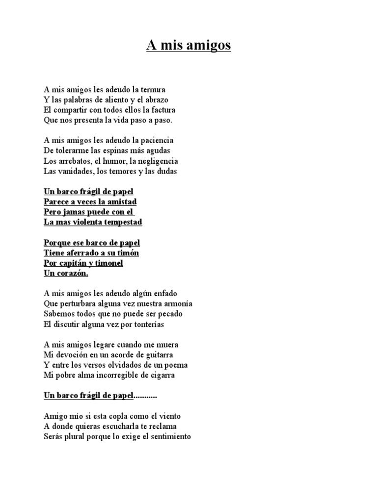 Amo Los Poemas De Mis Amigos