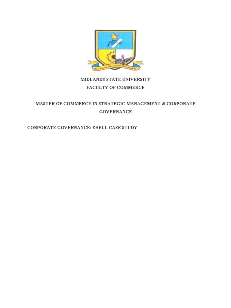 Shell Case Study | PDF | Governance | Corporate Governance
