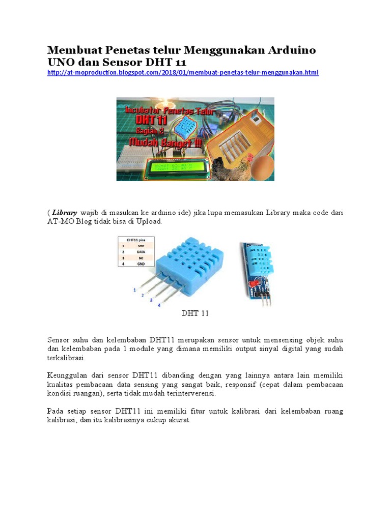 Inkubator Penetas Telur Dengan Arduino | PDF