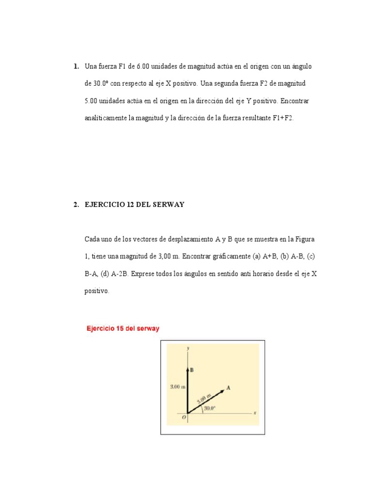 Actividad Vectores DEL SERWAY | PDF