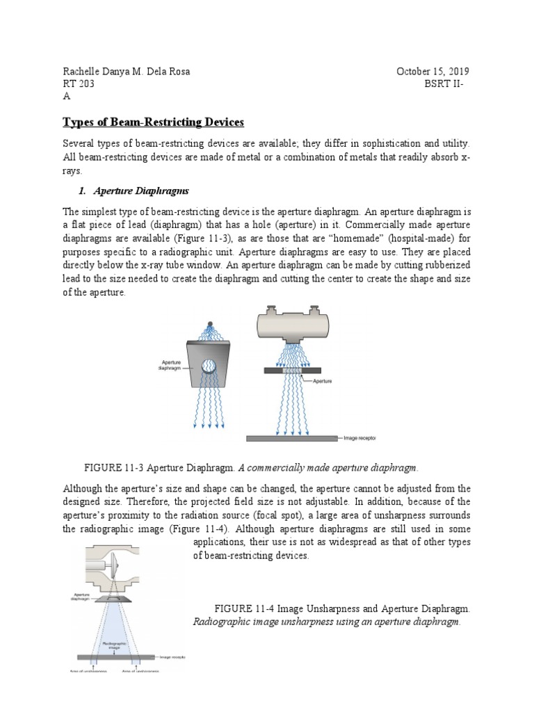 Beam Restrictors | PDF | Aperture | Radiography