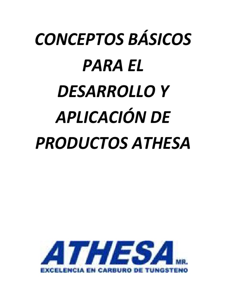 Productos Athesa | PDF | Tungsteno | Átomos