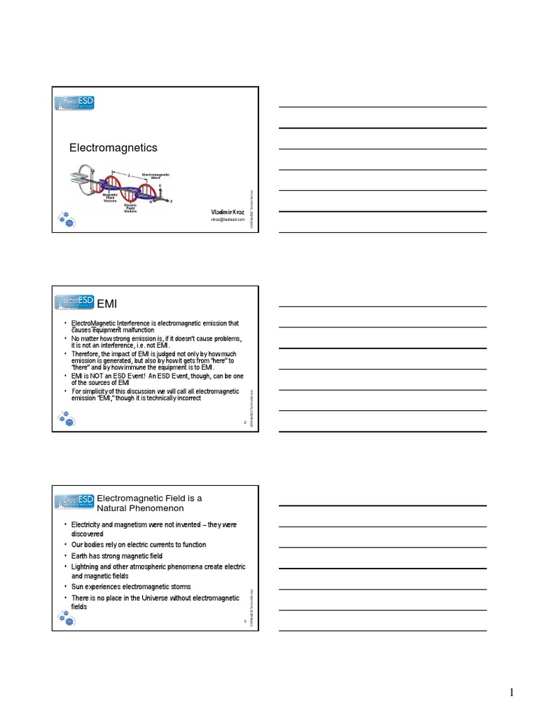 Electromagnetics: Electromagnetic Field Is A Natural Phenomenon | PDF ...