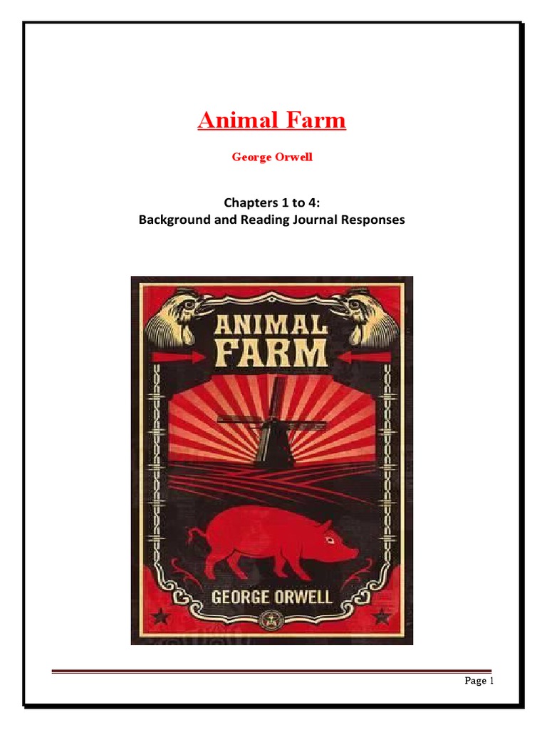 Animal Farm Booklet CH 1-4 | PDF