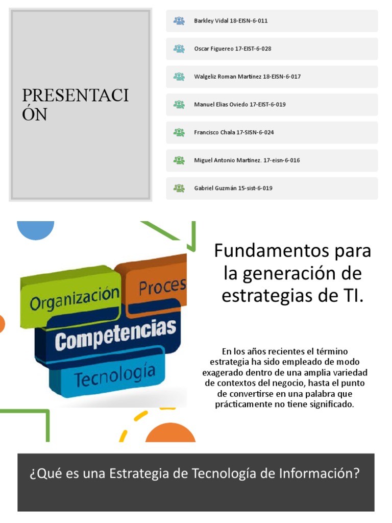 Fundamentos para La Generación de Estrategias de TI | Descargar gratis ...