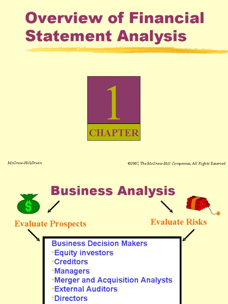 Overview of Financial Statement Analysis: Mcgraw-Hill/Irwin ©2007, The ...