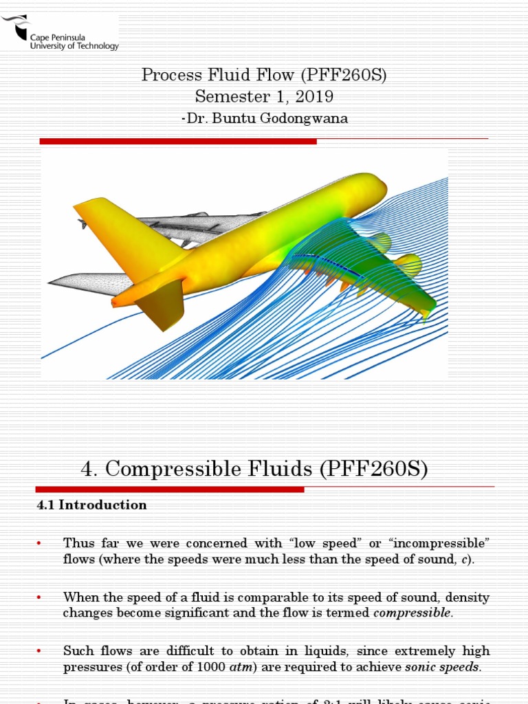 Process Fluid Flow (Slide Show 7) | PDF | Compressible Flow | Fluid Dynamics