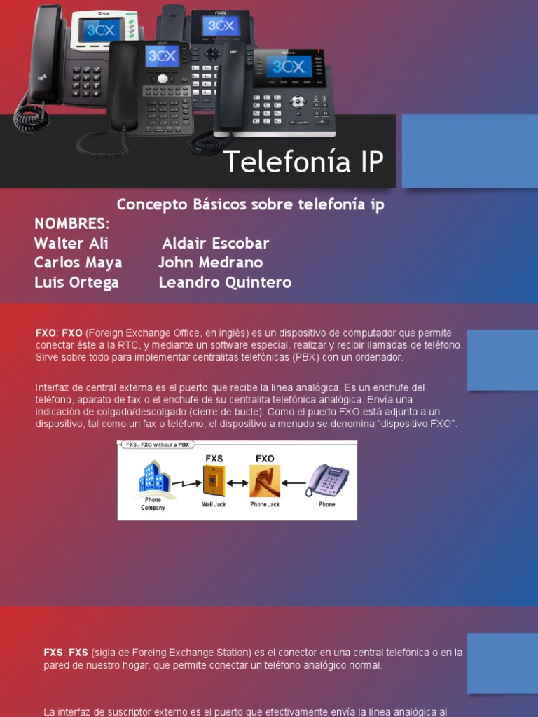 Telefonía IP | PDF | Voz sobre IP | Comunicación por medio de ordenadores