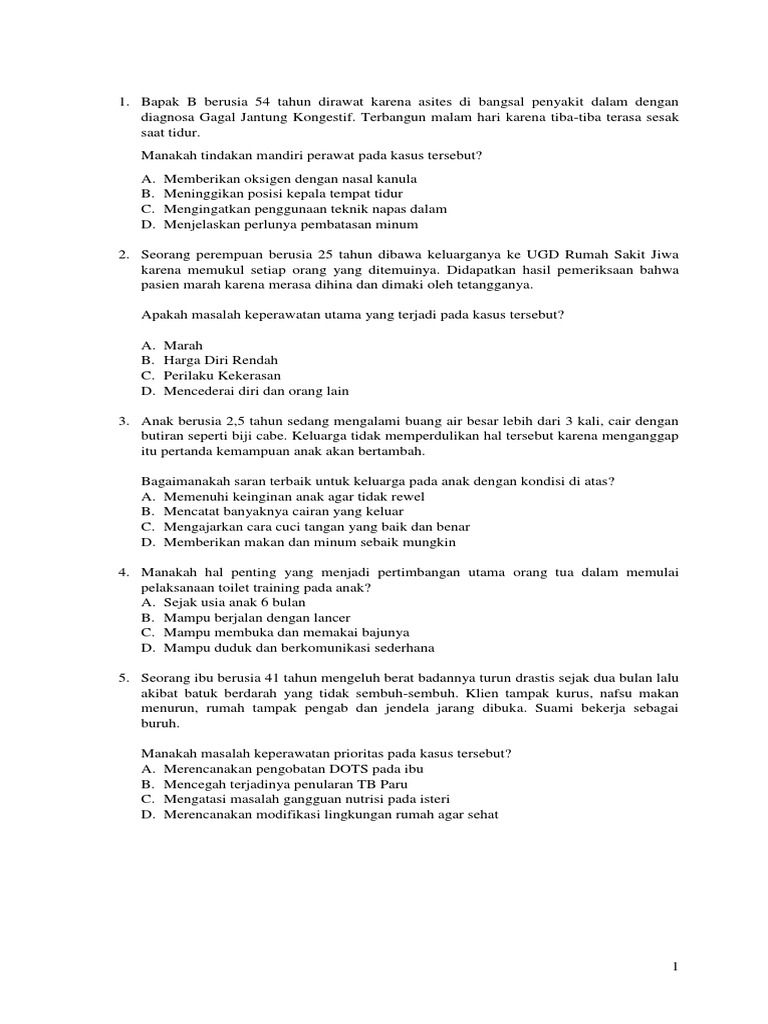 Soal Latihan 1 CBT | PDF