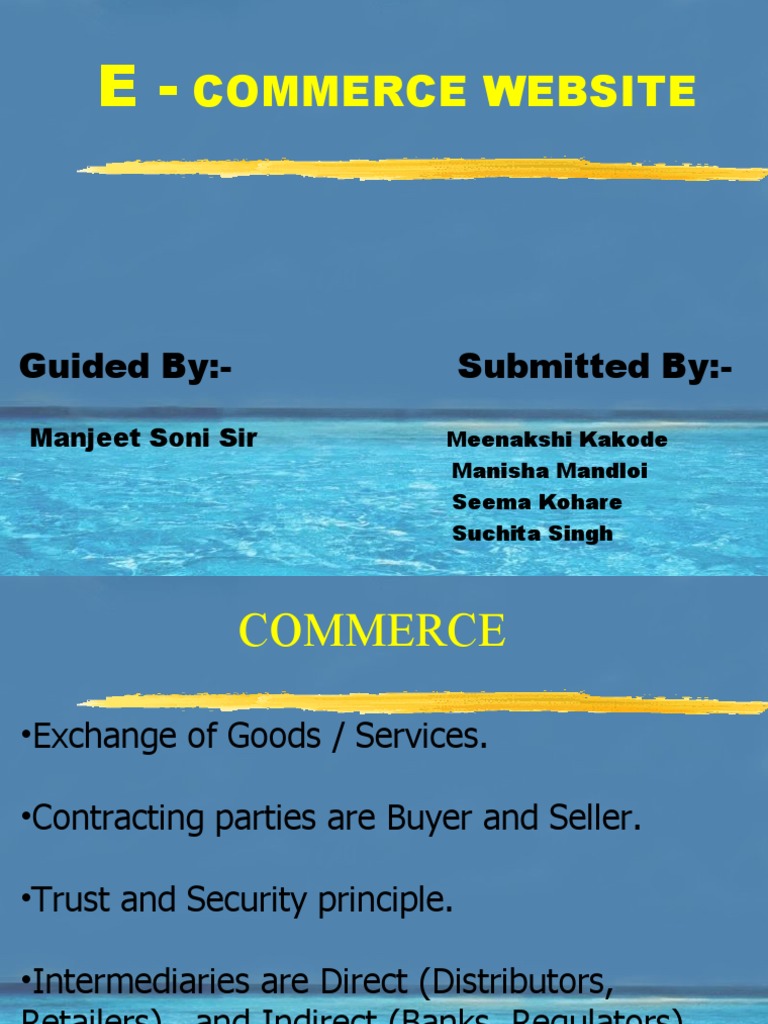 E-Commerce | Download Free PDF | E Commerce | Internet