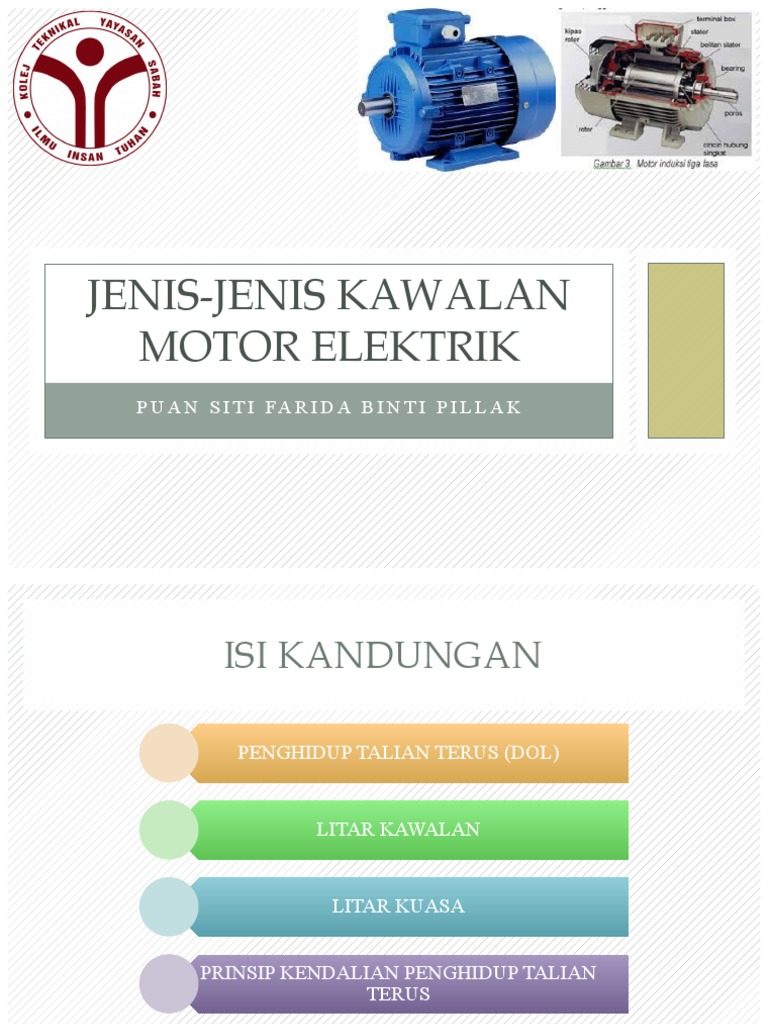 Jenis Kawalan Motor Elektrik dan Komponen | PDF