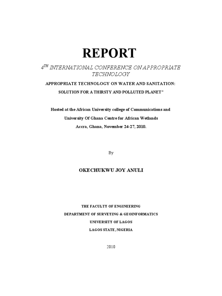 4 International Conference On Appropriate Technology | PDF ...