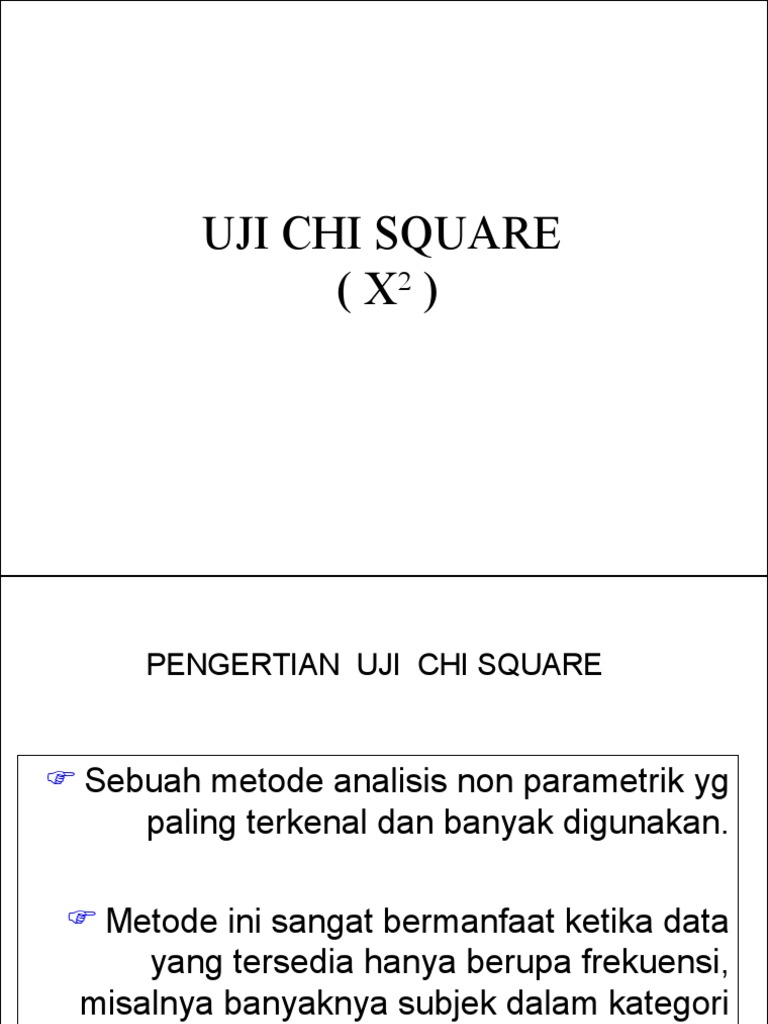 Uji Chi Square | PDF