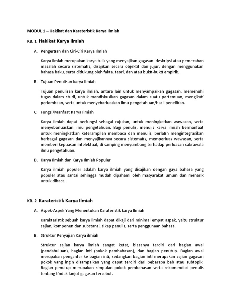 Rangkuman Modul 1 - IDIK4013 | PDF