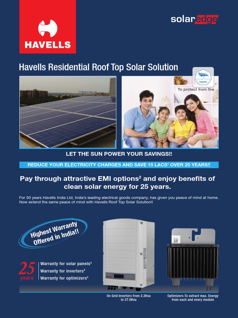 Havells Residential Solar Solutions Overview | PDF | Solar Energy ...