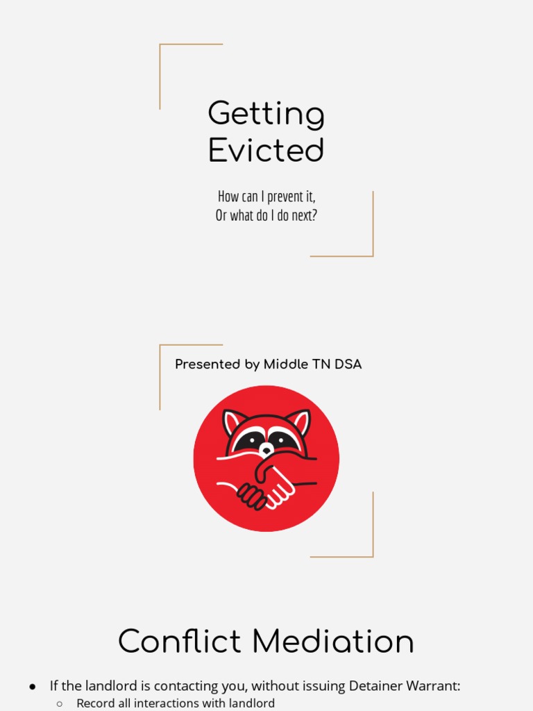Getting Evicted: How Can I Prevent It, or What Do I Do Next? | Download ...