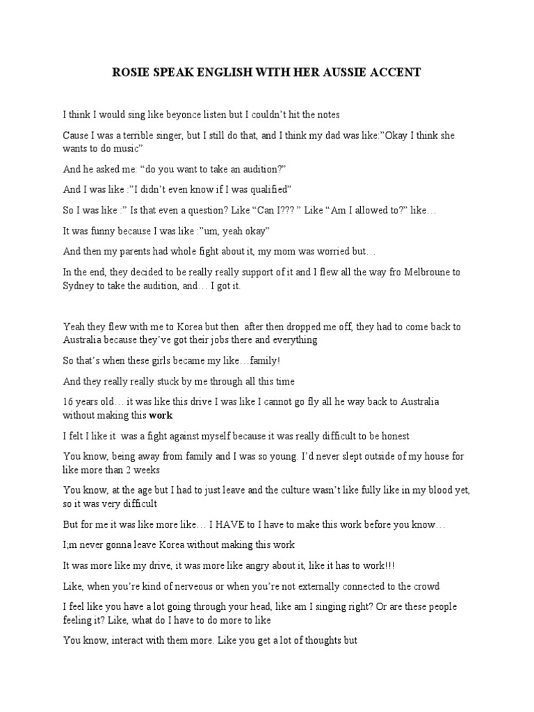 How I Learn Aussie Accent | PDF | Entertainment (General)