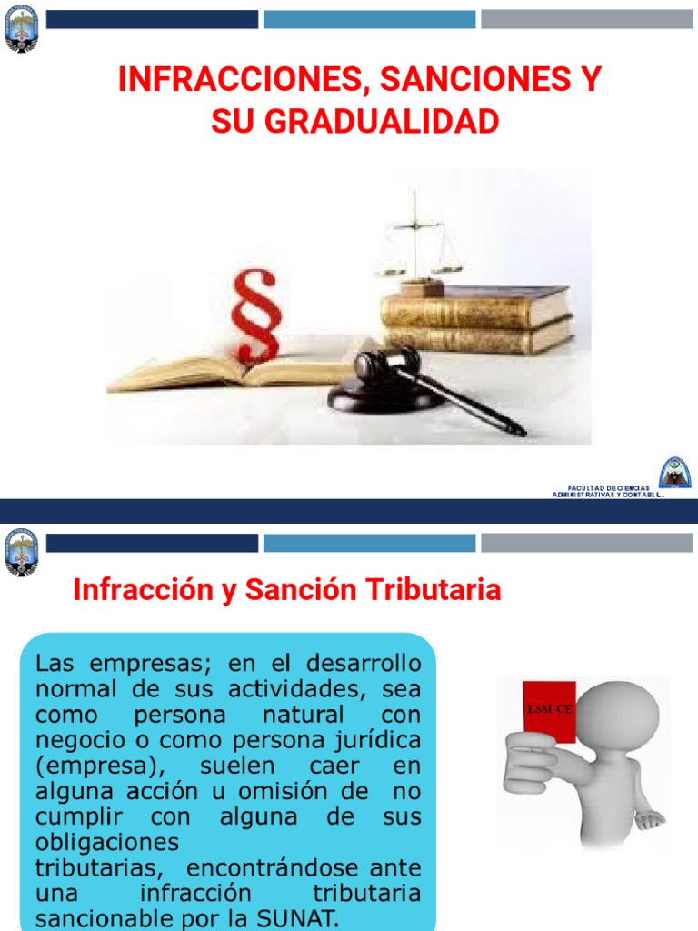 Semana 11 Infracciones y Sanciones y Su Gradualidad | PDF | Gobierno ...