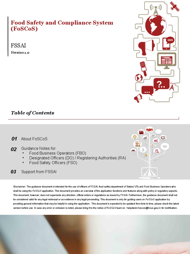 Food Safety and Compliance System (Foscos) : Fssai | PDF | Login ...