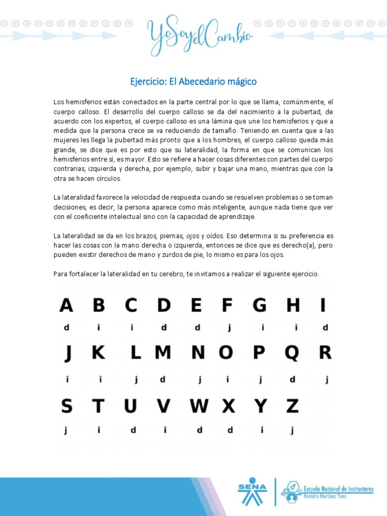 Ejercicio El Abecedario Magico | PDF