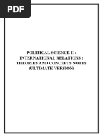 Comparison of IR Theories | PDF | International Relations | Global Politics