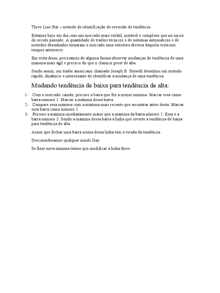 Three Line Bar | PDF | Finanças e Administração de Capital