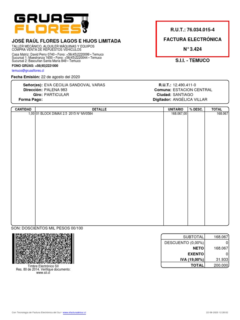 Factura para Francisco | PDF | Documentos empresariales | Contabilidad