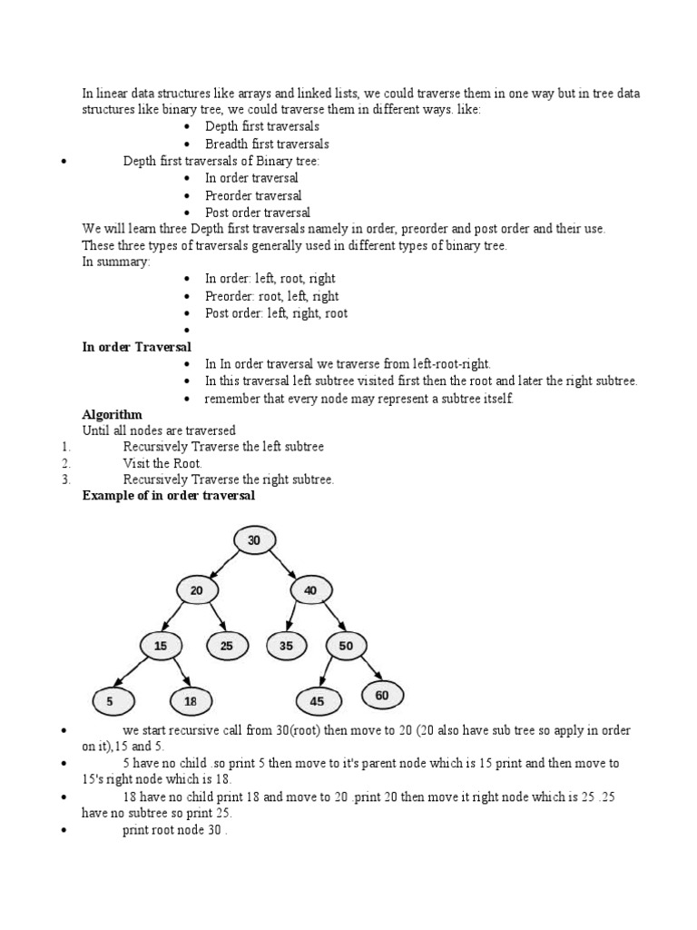 Binary Tree Traversal | PDF | Computer Programming | Computing