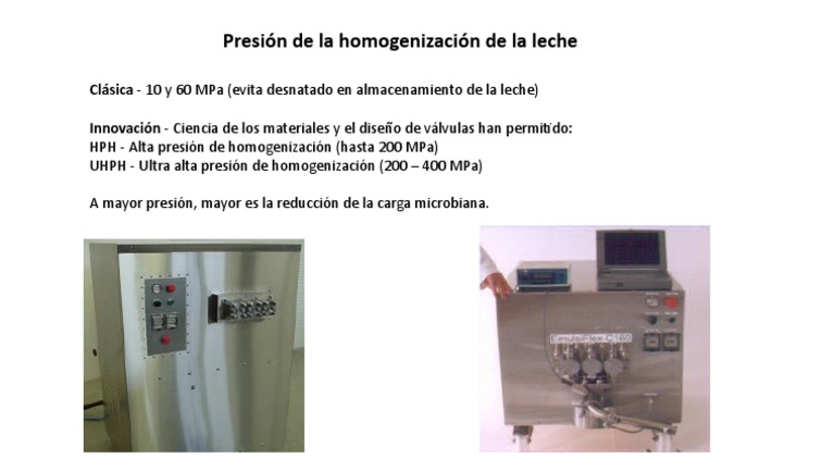 Homogenizacion de La Leche | PDF