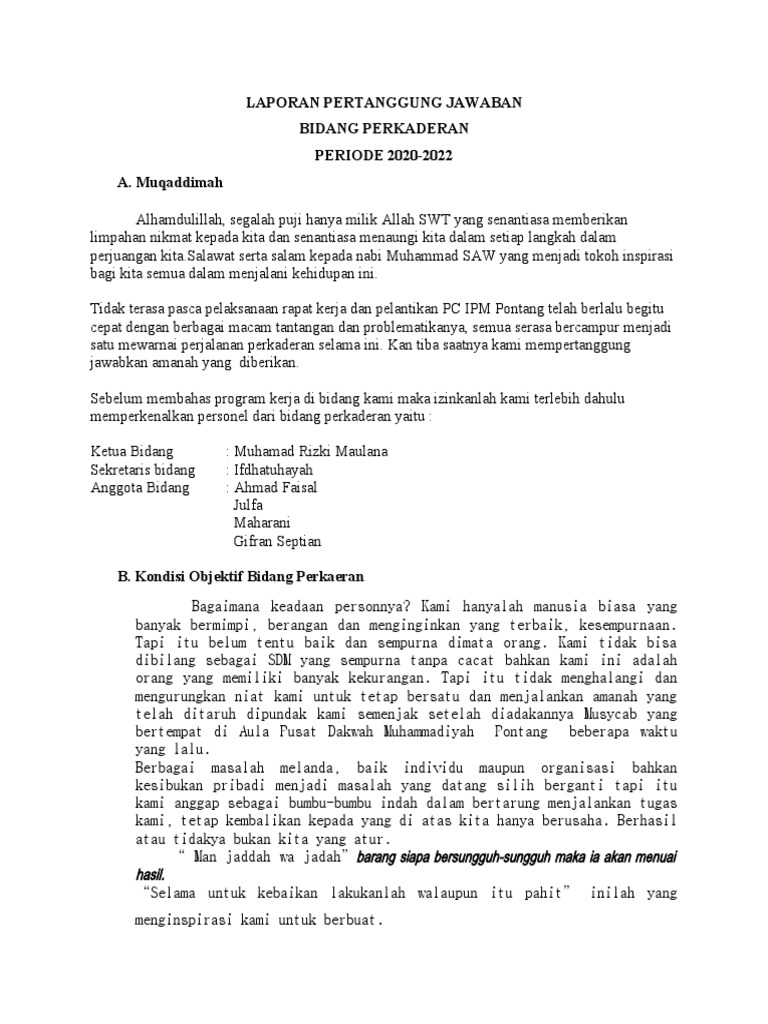 LPJ PC Ipm Pontang | PDF