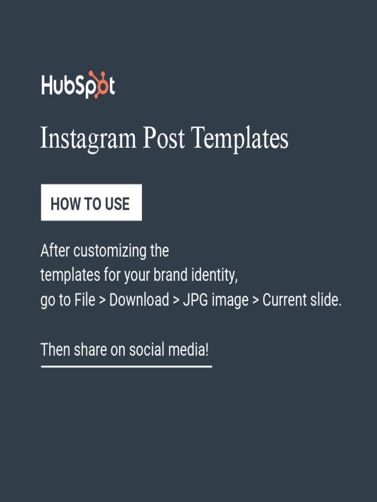 10 Instagram Post Templates | PDF