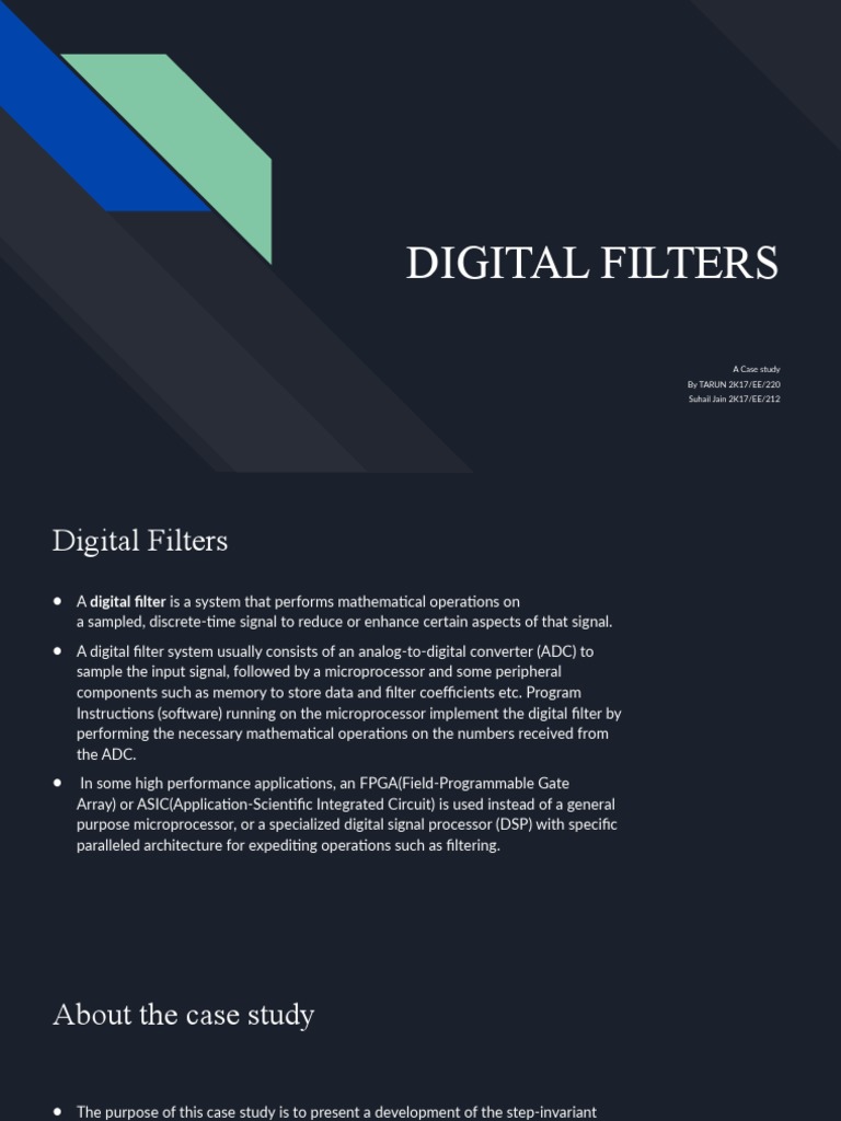 DSP Case Study | PDF | Digital Signal Processing | Electronic Engineering