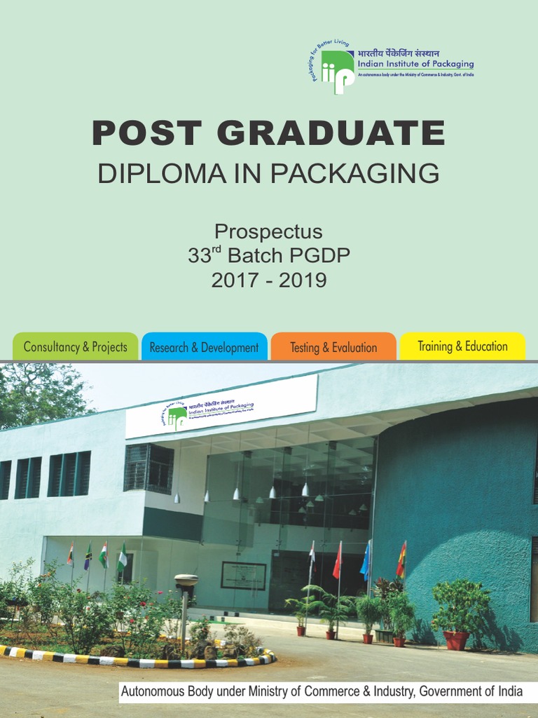 Post Graduate: Diploma in Packaging | PDF | Packaging And Labeling ...