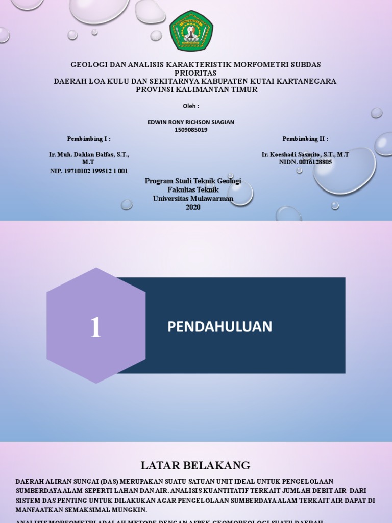 Morfometri Subdas Loa Kulu Kutai Kartanegara | PDF