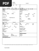 ICU Sheet 01 Form | PDF
