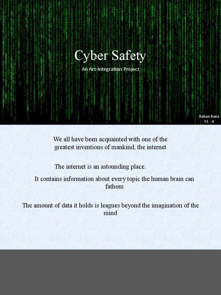 Cyber Safety: An Art-Integration Project | PDF