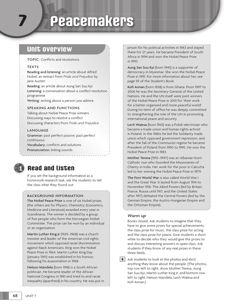 Peacemakers: Unit Overview | PDF