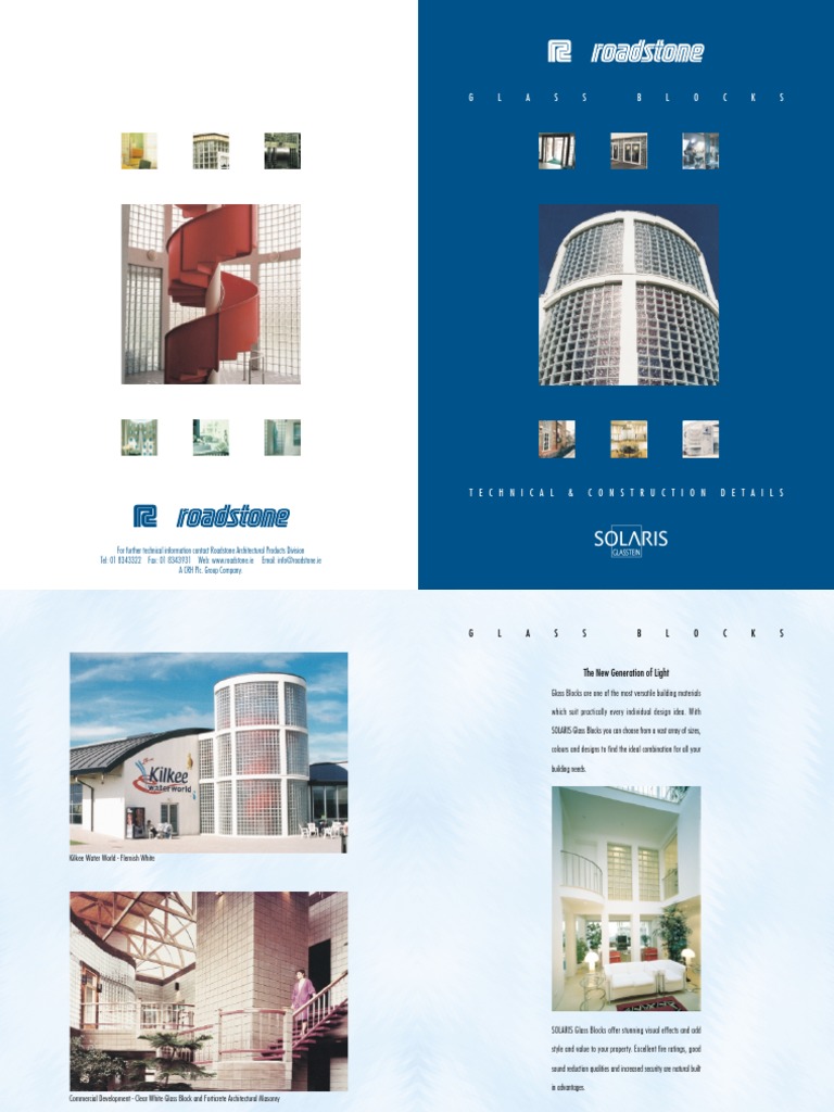 Glass Block Tech PDF | PDF | Building Insulation | Glasses
