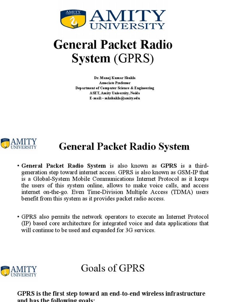 General Packet Radio System (GPRS) | PDF