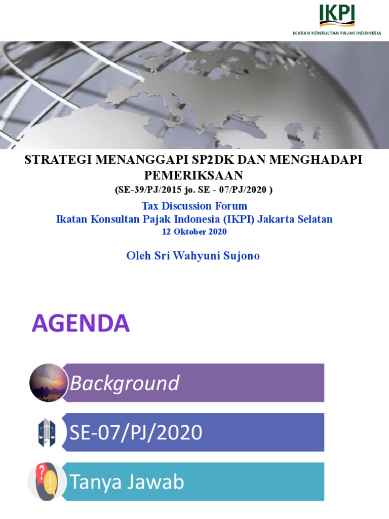 Strategi Menanggapi SP2DK Pajak | PDF