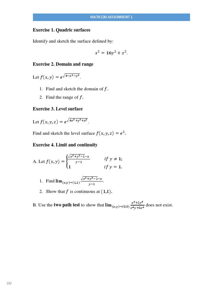 Math220 Assignment I Fall 2020 2021 Pdf Pdf