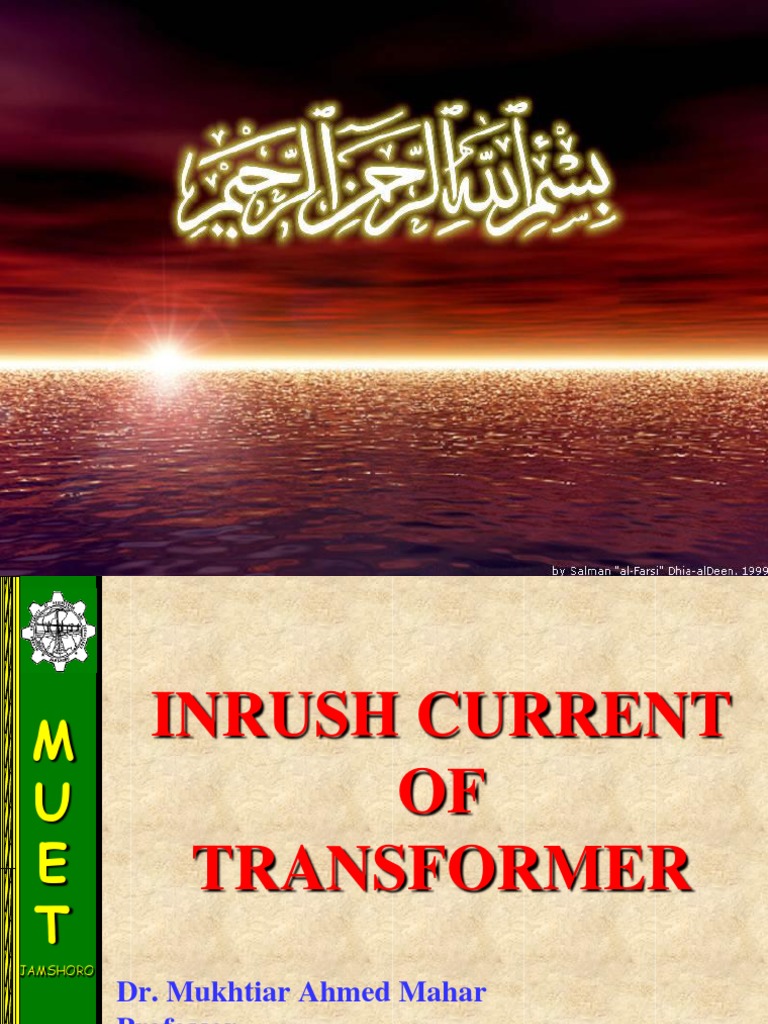 Inrush Current of Transformer | PDF | Transformer | Components