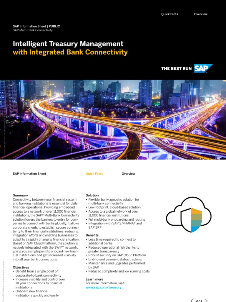 SAP Multi-Bank Connectivity - Solution Brief PDF | PDF | Sap Se | Cloud ...