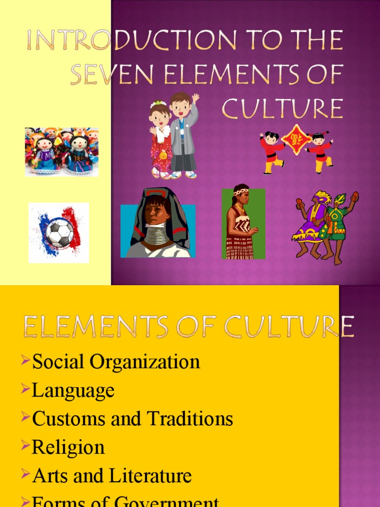 7 Elements of Culture | PDF