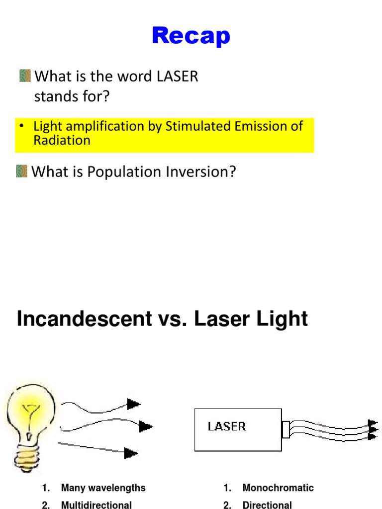 LASERs PDF | PDF | Laser Diode | Laser