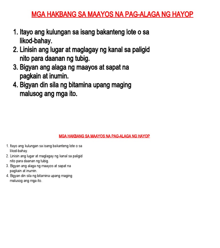 Epp Pag Aalaga NG Hayop | PDF